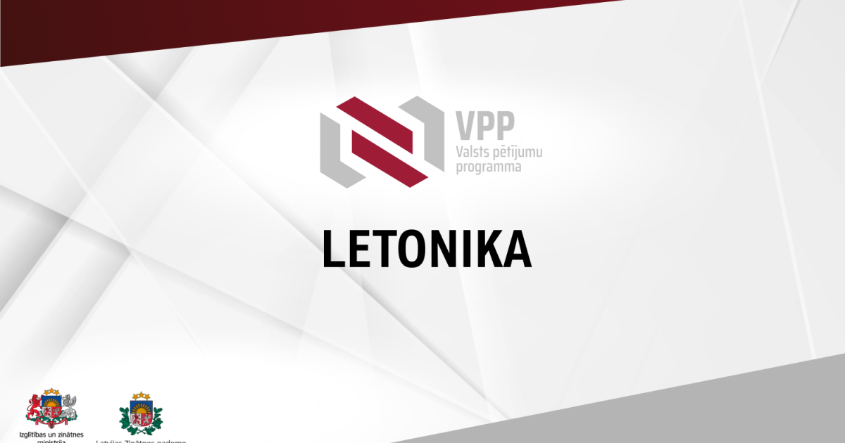 Apstiprināta valsts pētījumu programma “Letonika latviskas un ...
